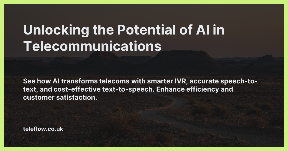 Unlocking the Potential of AI in Telecommunications | TeleFlow